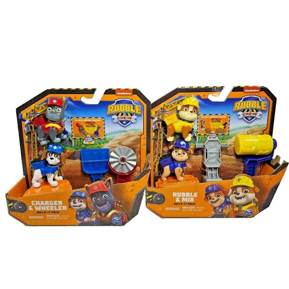 Spin Master | Toys | Set Of 2 Rubble Crew Buildit Packs New 222 Charger ...